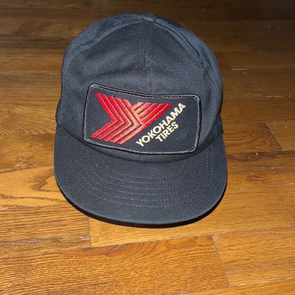 swingster | Accessories | Vintage Swingster Black Yokohama Tires Patch Snapback Hat Cap Made Usa ...
